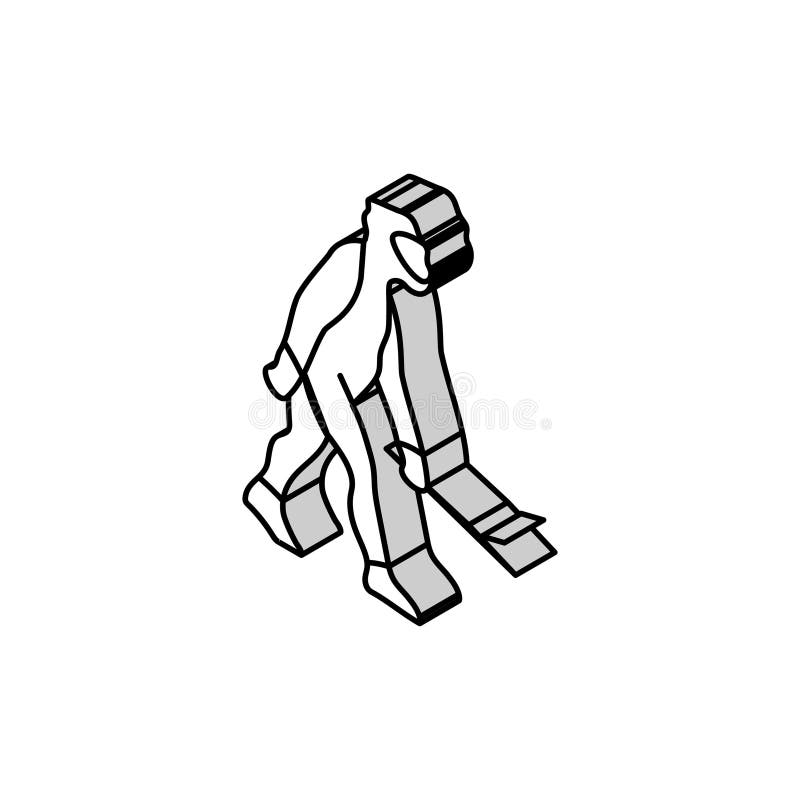 Erectus Human Evolution Isometric Icon Vector Illustration Stock Vector ...