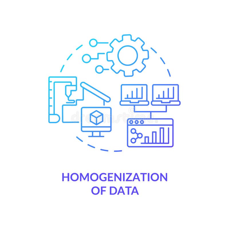 Homogenization of Data Concept Icon Stock Vector - Illustration of ...