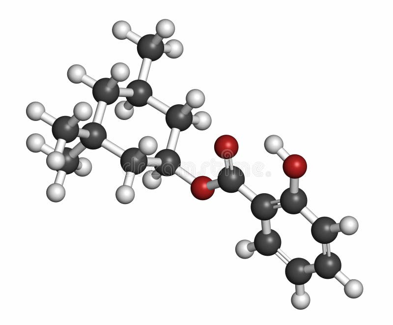 Homosalate Sunscreen Molecule (UV Filter Stock Vector - Illustration of ...