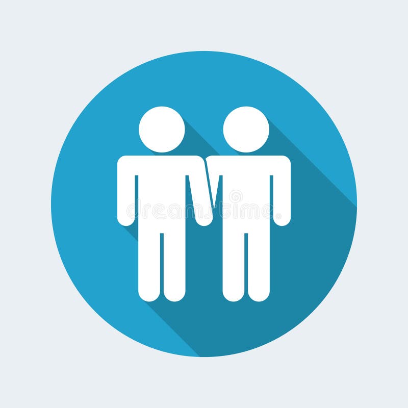 Homosexual Partner Couple Stock Vector Illustration Of Isolated 96395038
