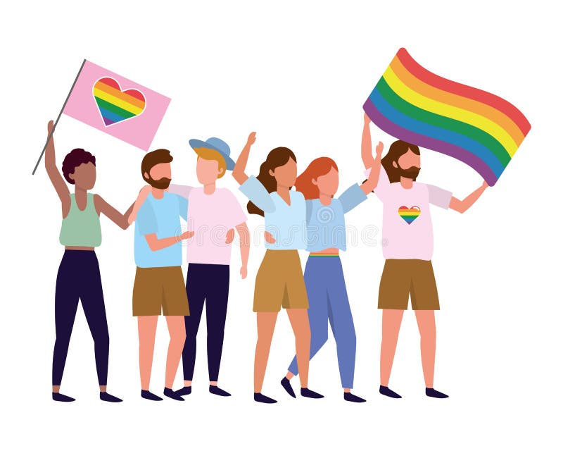 Homosexual Proud Cartoon Stock Vector Illustration Of Homosexuality