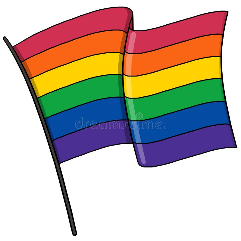 Homosexuelles Pride Flag Illustration Stock Abbildung - Illustration ...