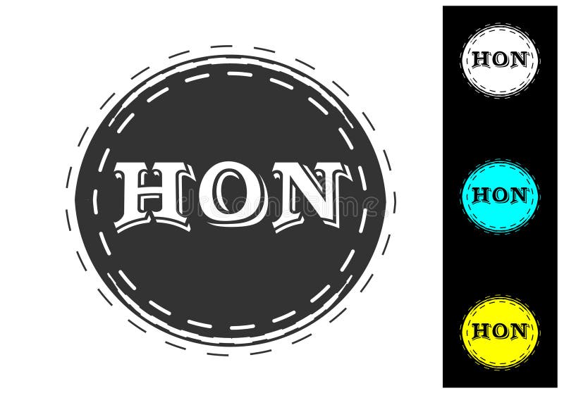 HON Letter Logo and Icon Design Template Stock Illustration ...