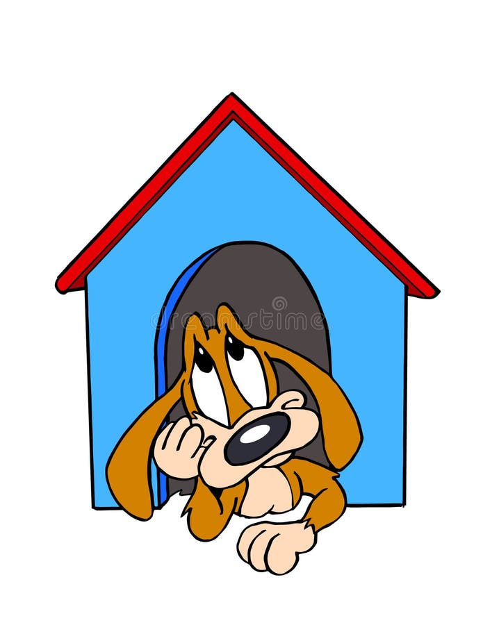 Hond in de kennel stock illustratie. Illustration of muteren - 42785369