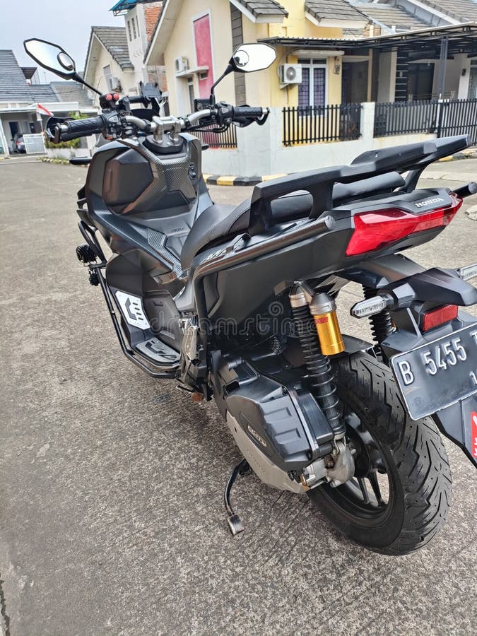 Honda Adv 150 2018 Black Edition Full Protection Bar Editorial Photo ...