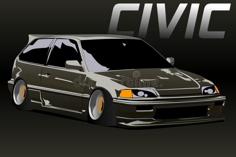 Honda Civic Stock Illustrations – 24 Honda Civic Stock Illustrations ...