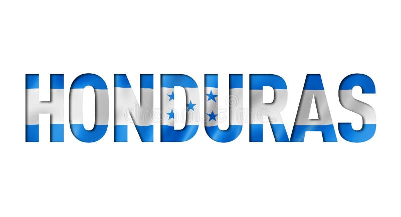 Honduras flag text font stock illustration. Illustration of headline ...