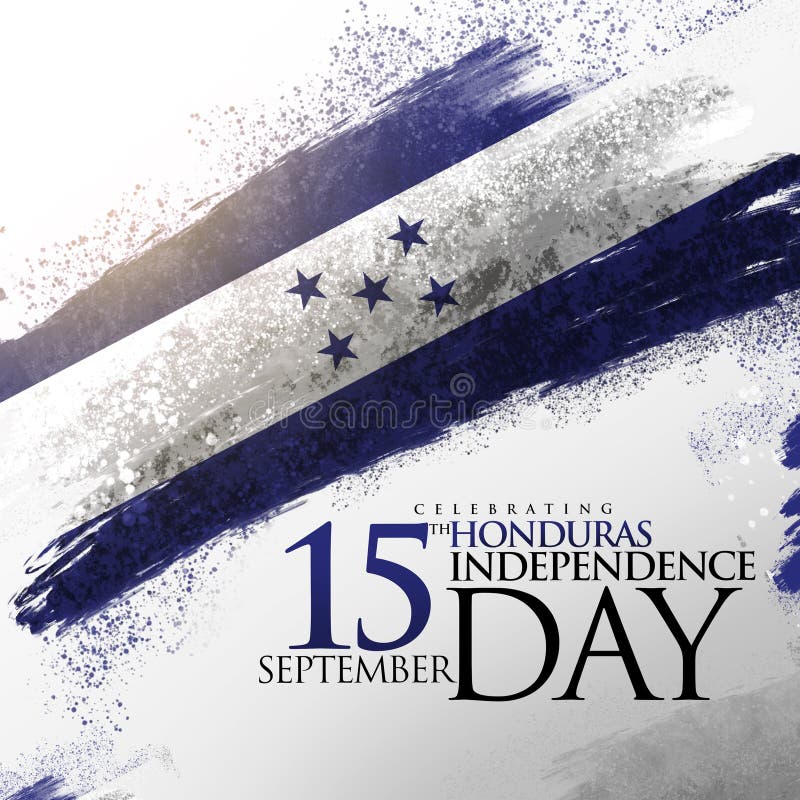 Honduras Independence Day 15 September Stock Illustration ...