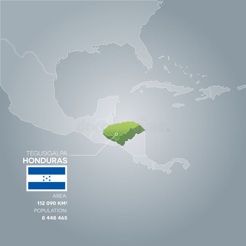 Honduras information map. stock vector. Illustration of tegusigalpa ...