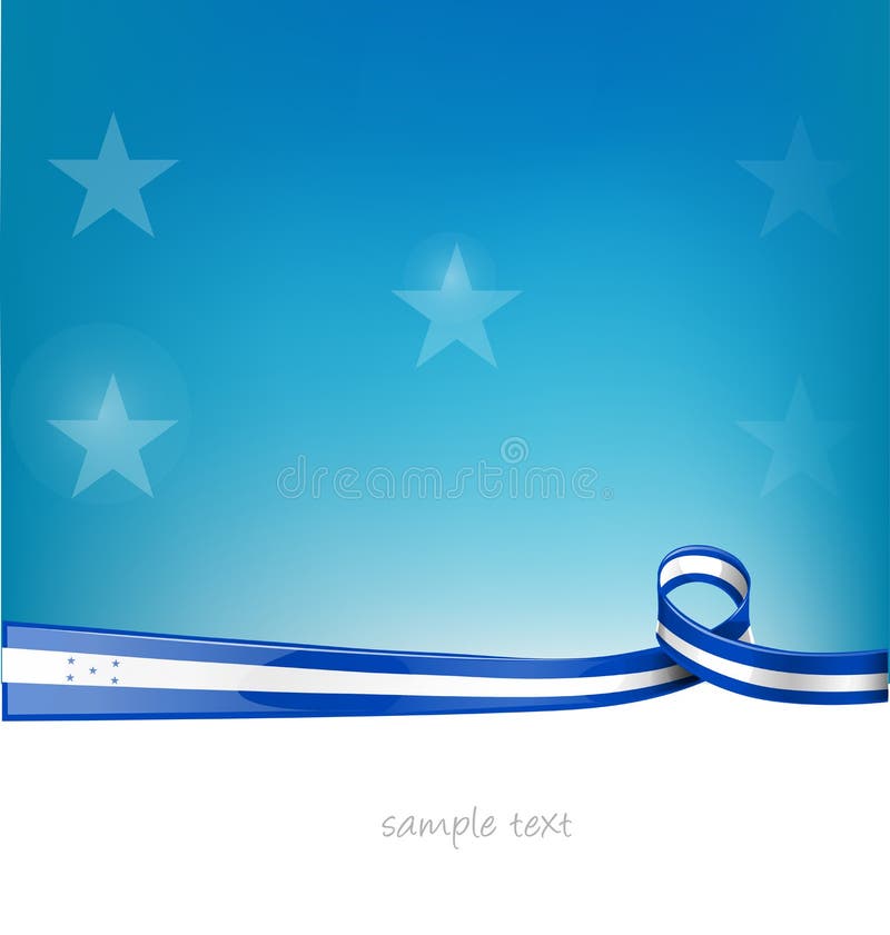 Honduras ribbon flag stock vector. Illustration of gift - 133876052