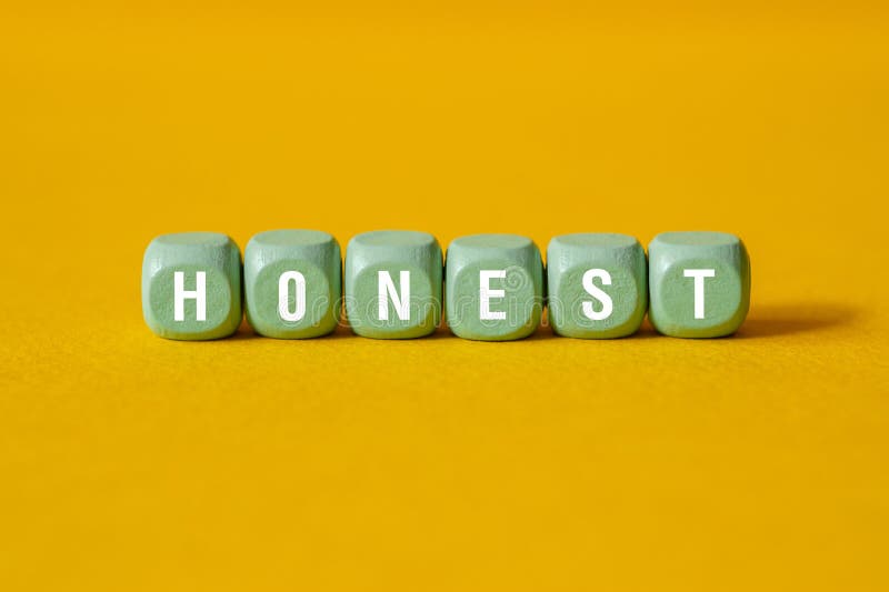 Honest - Word Concept on Building Blocks, Text Stock Image - Image of ...