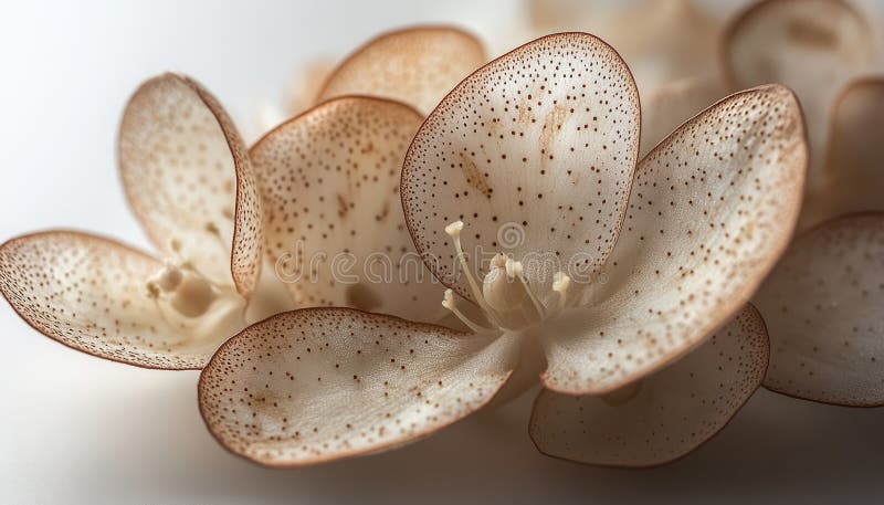 Honesty Seed Pods, Close-Up on White an Abstract Study of Texture and ...