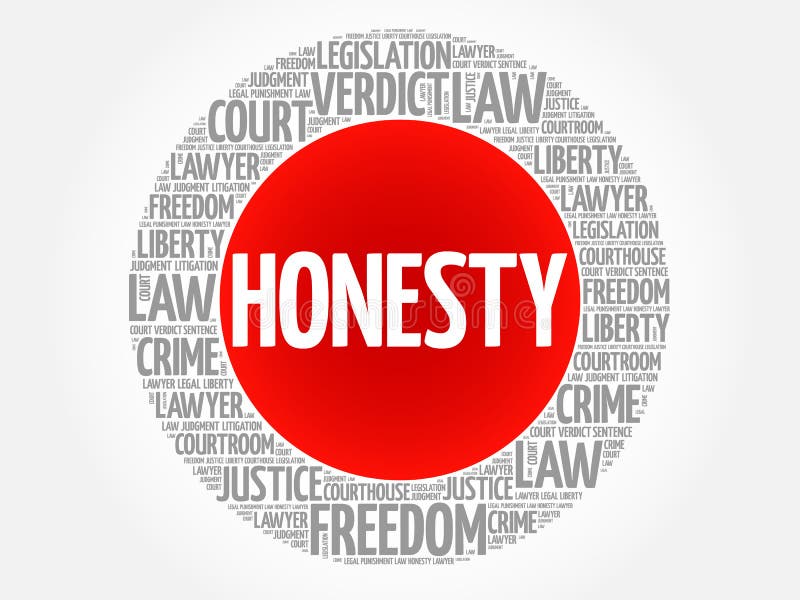 Honesty word lettering stock vector. Illustration of honest - 71089414