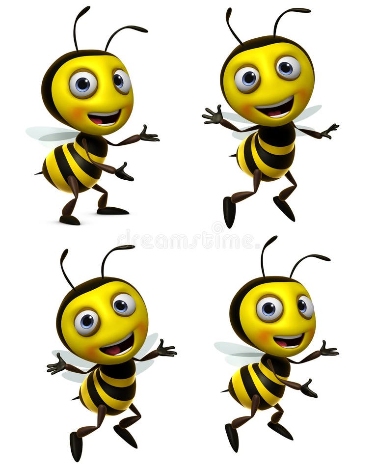 Cartoon Little Honey Bee Stock Illustrations – 2,536 Cartoon Little ...