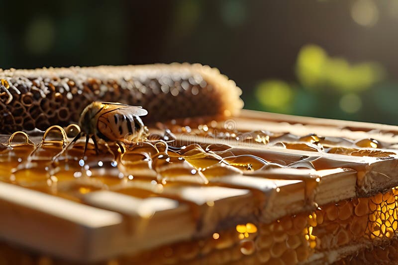Honey, Bee, Beehive, Honeycomb Image Stock Photo - Image of beekeeping ...