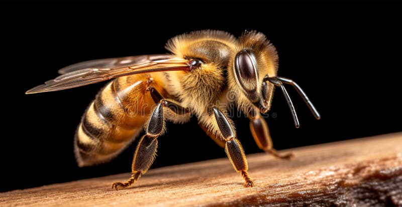 Bee Side View Stock Illustrations – 367 Bee Side View Stock ...