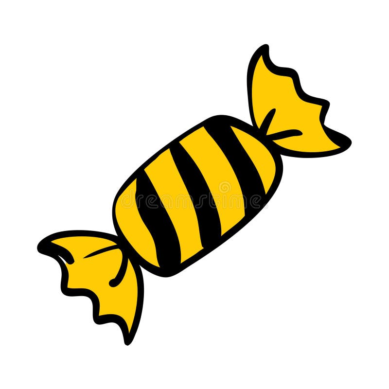 Honey bee candy or toffee stock illustration. Illustration of honeybee ...