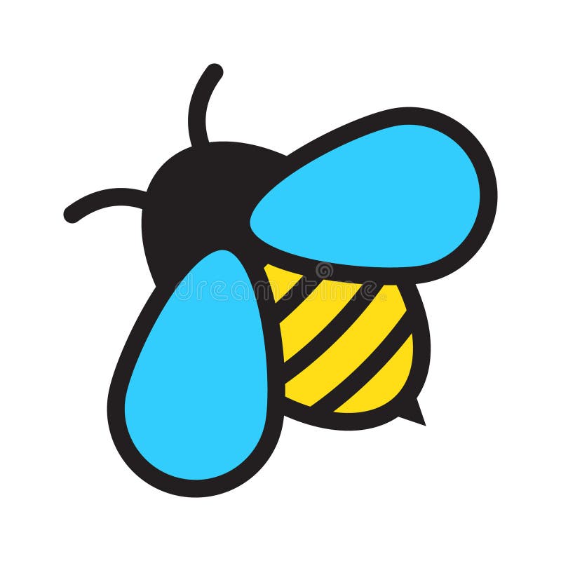 Honey Bee Flat Icon. Insect Character. Cartoon Flying Bee Stock Vector ... Honey Bee Flat Icon. Insect Character. Cartoon Flying Bee Stock Vector ...