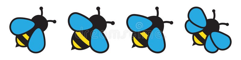 Honey Bee Flat Icon. Insect Character. Cartoon Flying Bee Stock Vector ... Honey Bee Flat Icon. Insect Character. Cartoon Flying Bee Stock Vector ...