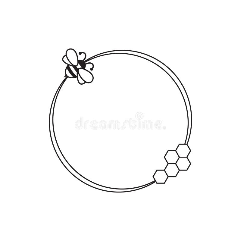 Beehive with Honey Bee, Bumble Bee Vector Stock Vector - Illustration ...