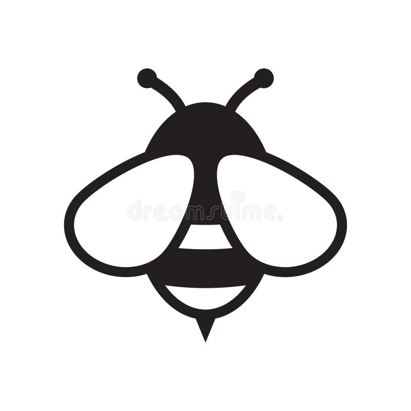 Honey Bee Icon. Insect Character. Cartoon Flying Bee Stock Vector ... Honey Bee Icon. Insect Character. Cartoon Flying Bee Stock Vector ...