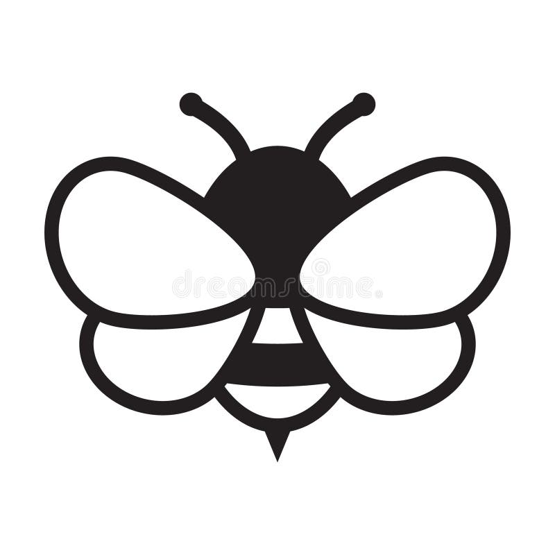 Honey Bee Icon. Insect Character. Cartoon Flying Bee Stock Vector ... Honey Bee Icon. Insect Character. Cartoon Flying Bee Stock Vector ...