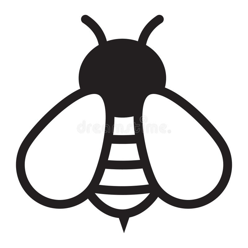 Honey Bee Icon. Insect Character. Cartoon Flying Bee. Vector Isolated ... Honey Bee Icon. Insect Character. Cartoon Flying Bee. Vector Isolated ...