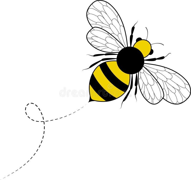 Honey Bee Icon. Insect Character. Flying Bee Vector Icon Illustration ...