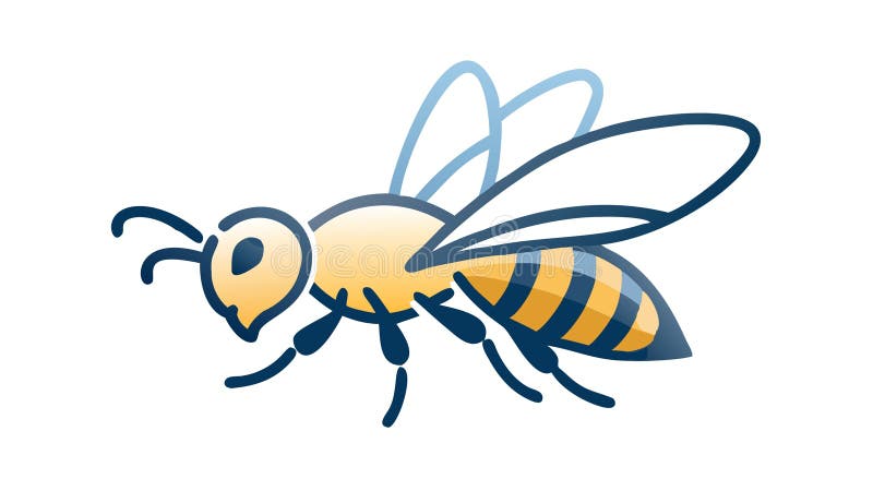 Honey Bee Insect, Pollination Nature, Vector Design Generative AI Stock ...