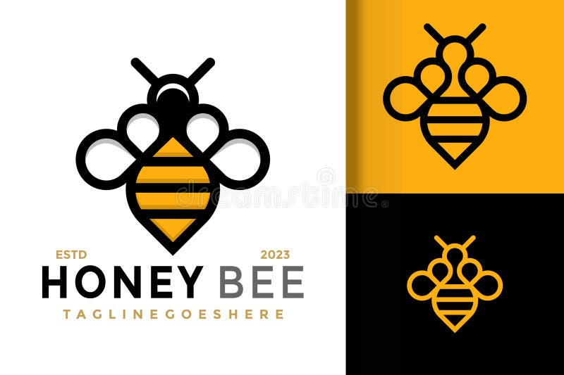 Honey Bee Letter B Logo Vector Icon Illustration Stock Vector ...