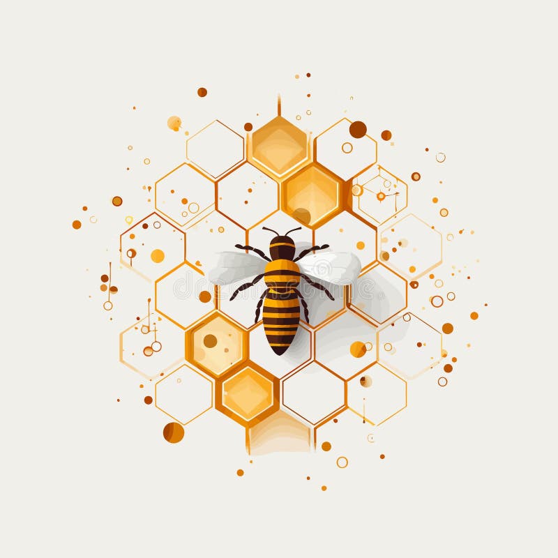 Honey Bee Vector Flat Minimalistic Asset Isolated Illustration Stock ...