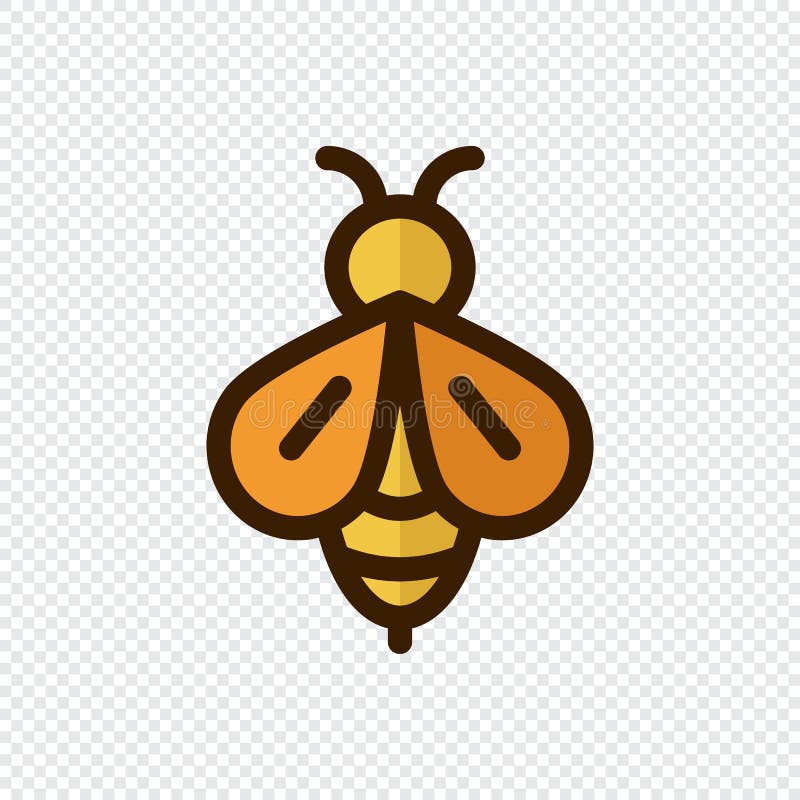 Honey Bee Vector Icon. Creative Geometric Bee Logo Design. Linear Bee ...