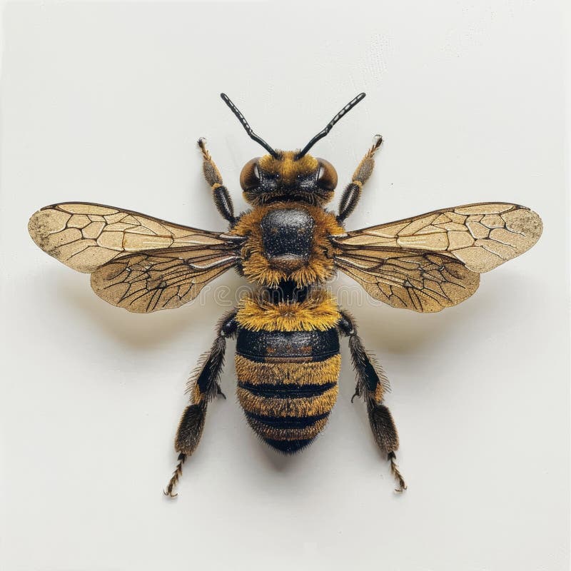 Honey Bee Walking Isolated on Transparent Background Cutout Stock ...