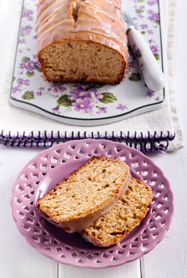 Honey Bread with Icing Glaze, Stock Image - Image of dessert, drizzle ...