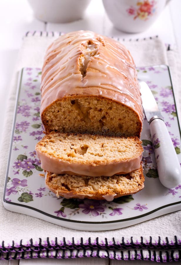 Honey Bread with Icing Glaze Stock Image - Image of glaze, cake: 72052195