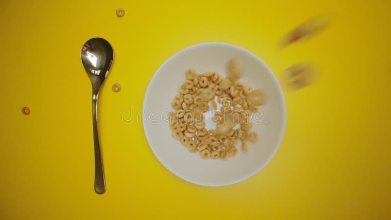 Cereal circles falling stock video. Video of falling - 247568399
