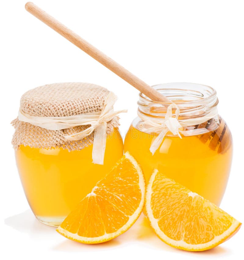 Honey, Fruit, Blossom Of Orange Stock Image - Image of glass, gold ...