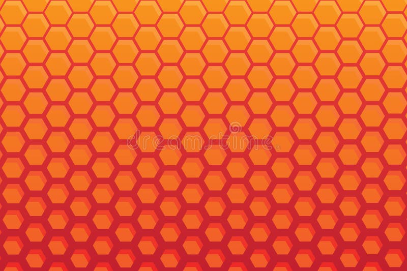 Honey Comb Hexagon Pattern. Vector Background with Net Grid. Geometric ...