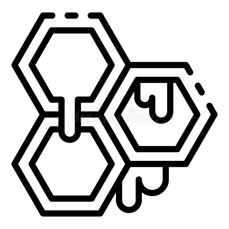 Honey Comb Icon, Outline Style Stock Vector - Illustration of hand ... Honey Comb Icon, Outline Style Stock Vector - Illustration of hand ...