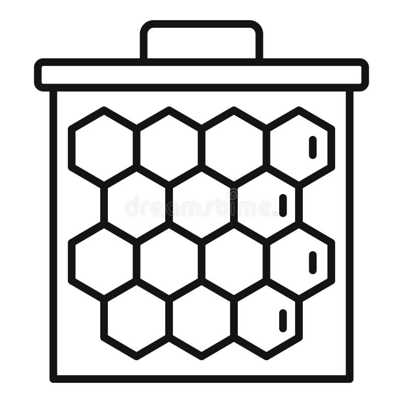 Honey Comb Icon, Outline Style Stock Vector - Illustration of draw ... Honey Comb Icon, Outline Style Stock Vector - Illustration of draw ...
