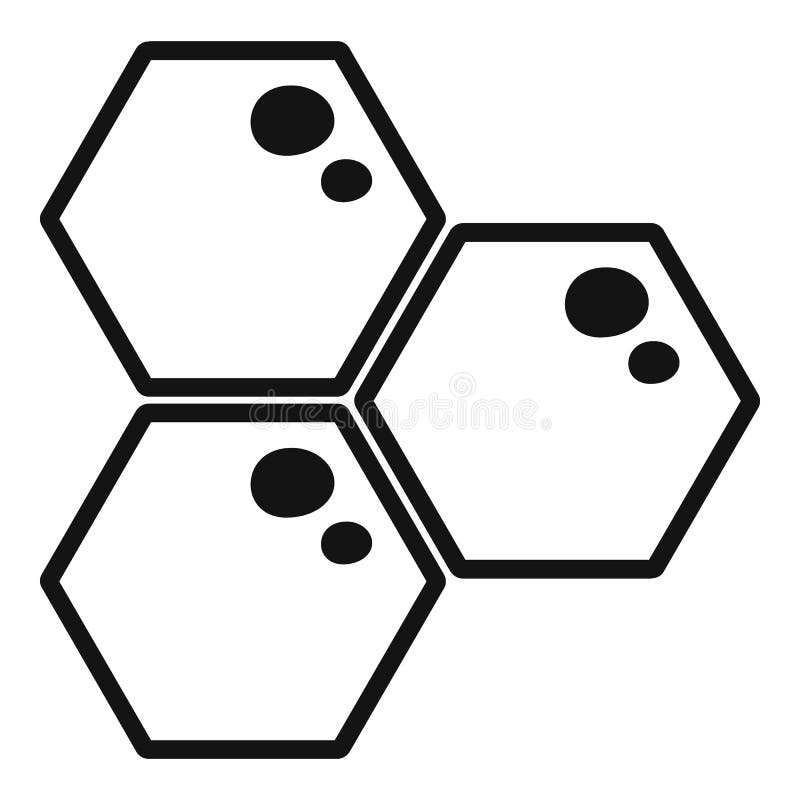 Honey Comb Icon, Outline Style Stock Vector - Illustration of draw ... Honey Comb Icon, Outline Style Stock Vector - Illustration of draw ...
