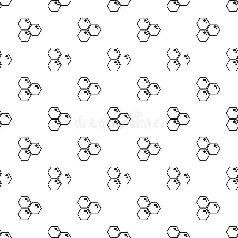 Honey Comb Pattern Seamless Vector Stock Vector - Illustration of badge ...