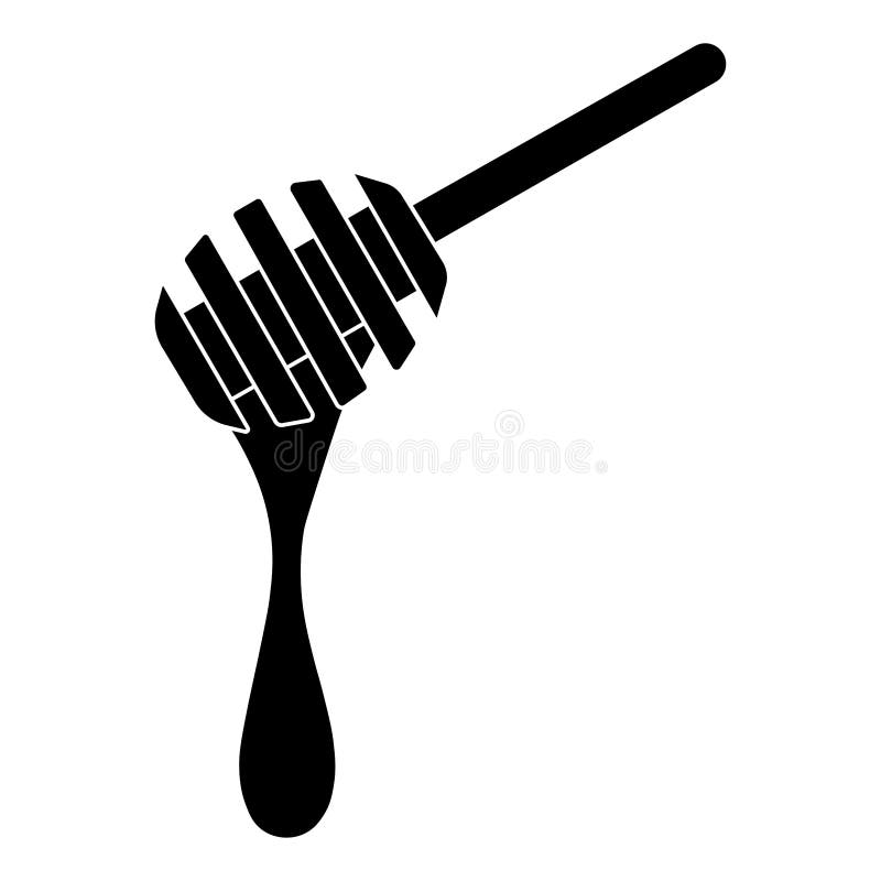 Honey Dipper Icon in Trendy Flat Style Design. Vector Graphic Illustration Stock Vector ...