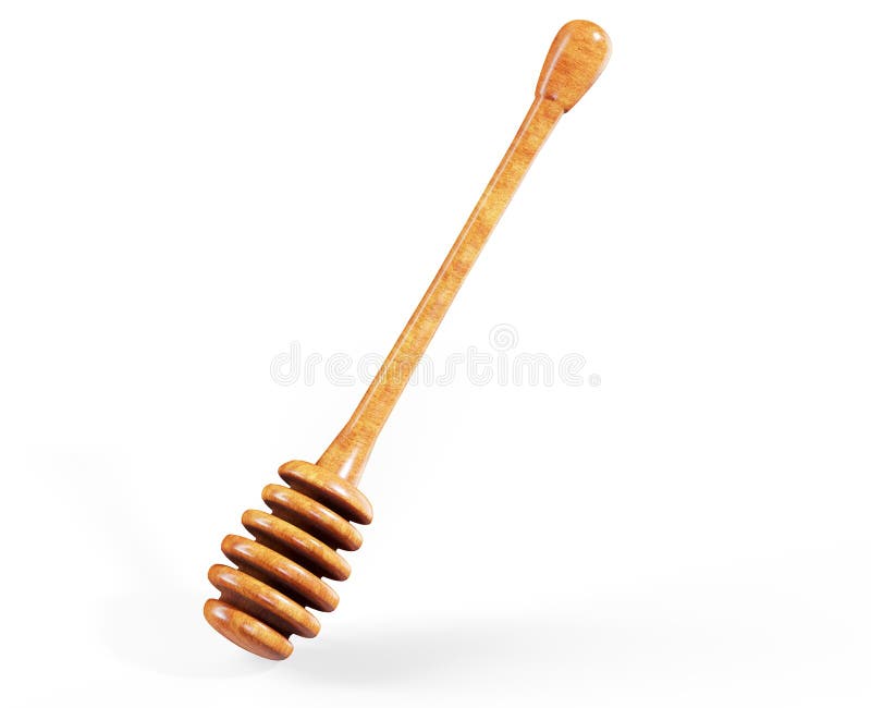 Honey Dipper, Photo Realistic 3d Render Stock Illustration ...