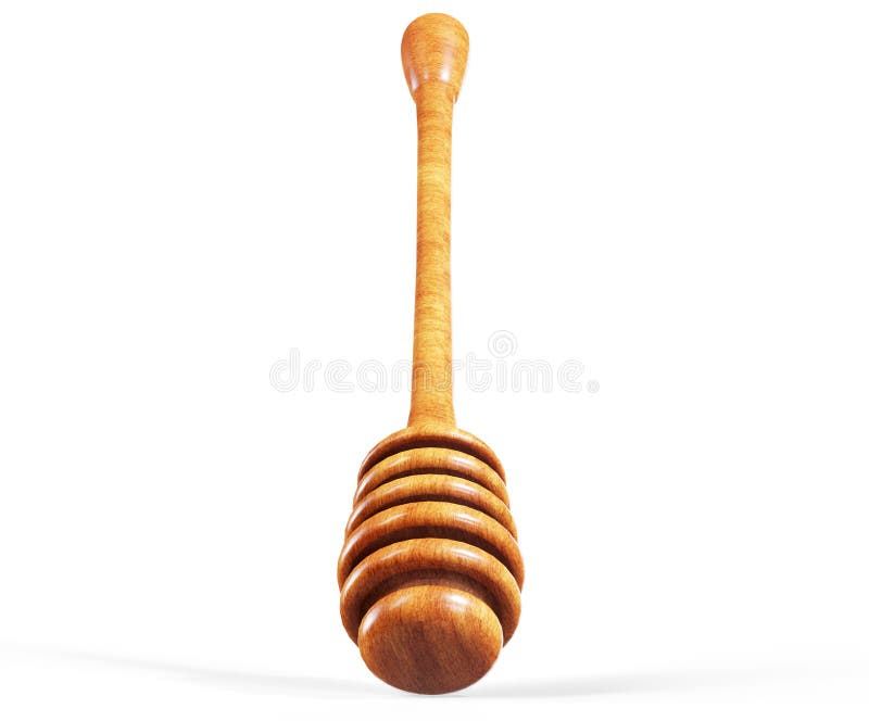 Honey Dipper, Photo Realistic 3d Render Stock Illustration ...