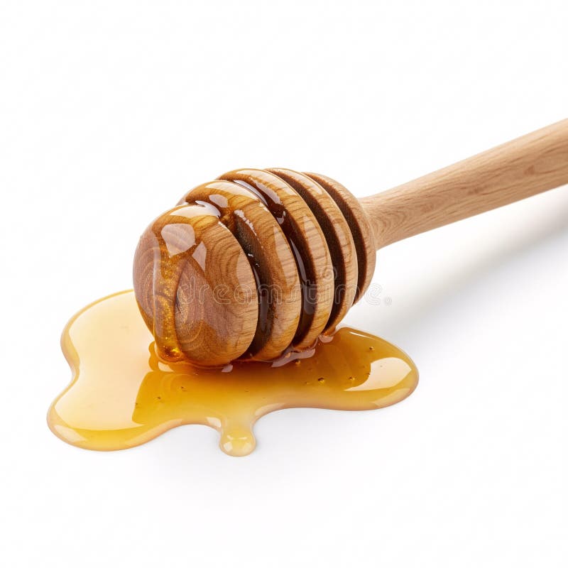 A Honey Dipper with Thick Honey, Creating a Sweet and Natural Image ...