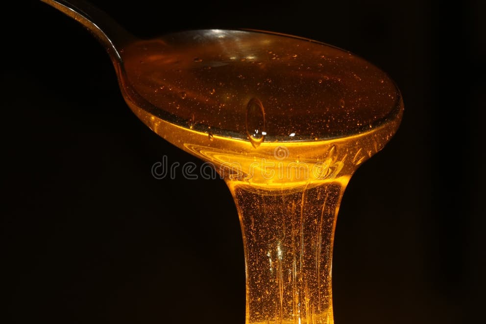 Honey driping from spoon stock photo. Image of syrup, food - 4787580