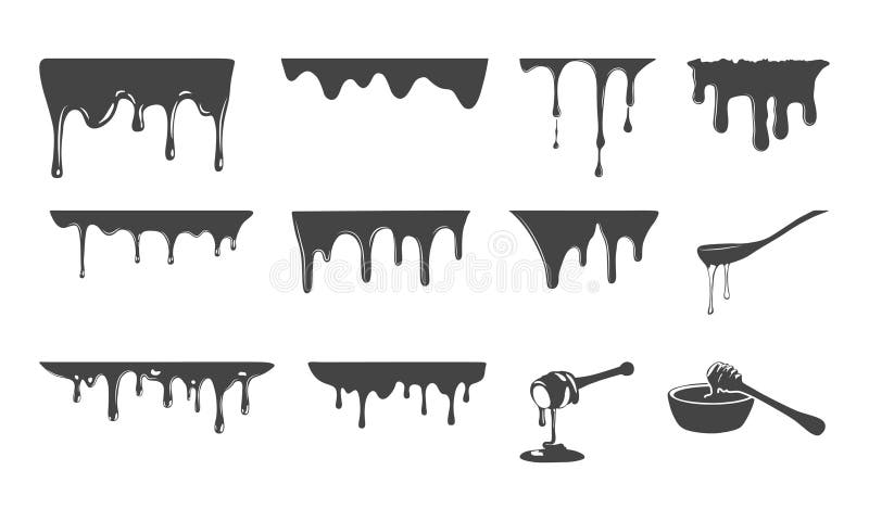 Honeycomb Drip Silhouette Stock Illustrations – 213 Honeycomb Drip ...