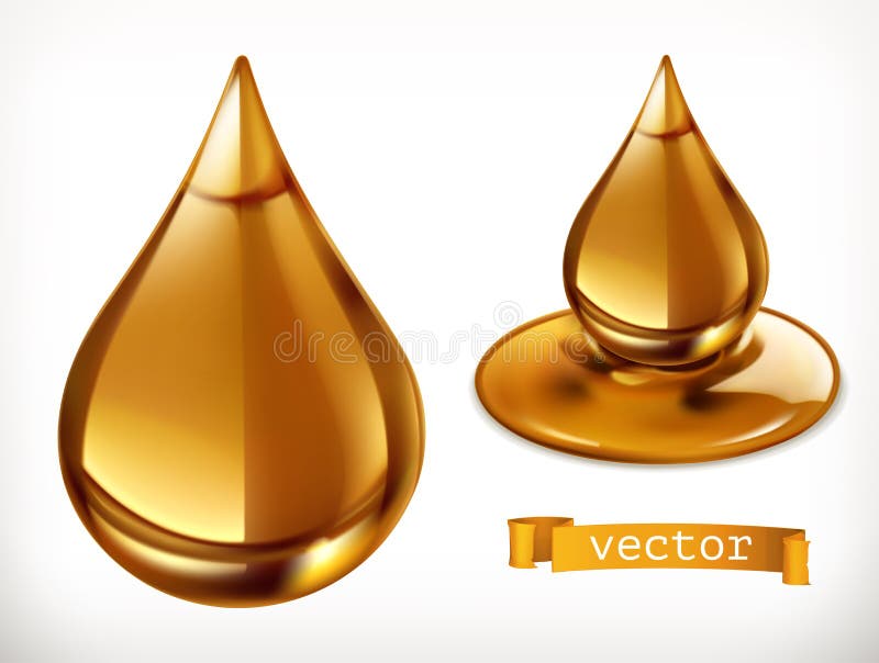 Gold Drop Vector Design Element Stock Vector - Illustration of golden ...