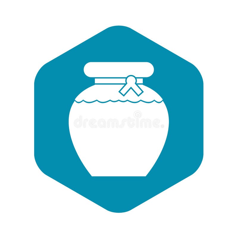 Honey icon, simple style stock vector. Illustration of closeup - 154159735